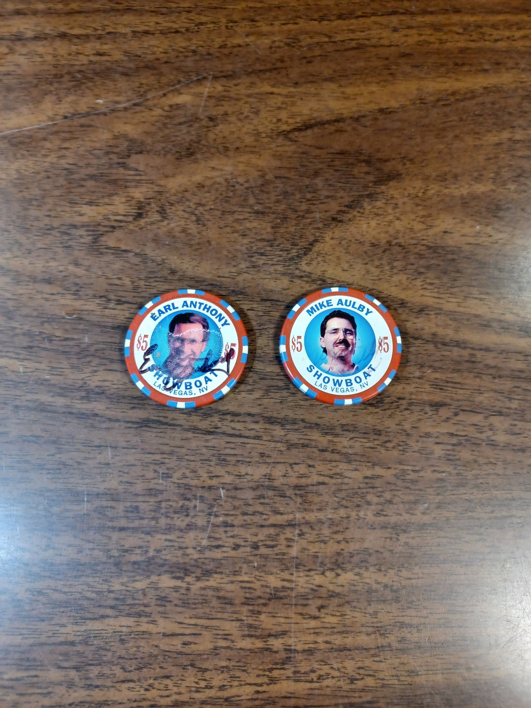 Vintage Earl Anthony/mike Aulby PBA Champions, Las Vegas Poker Chips ...