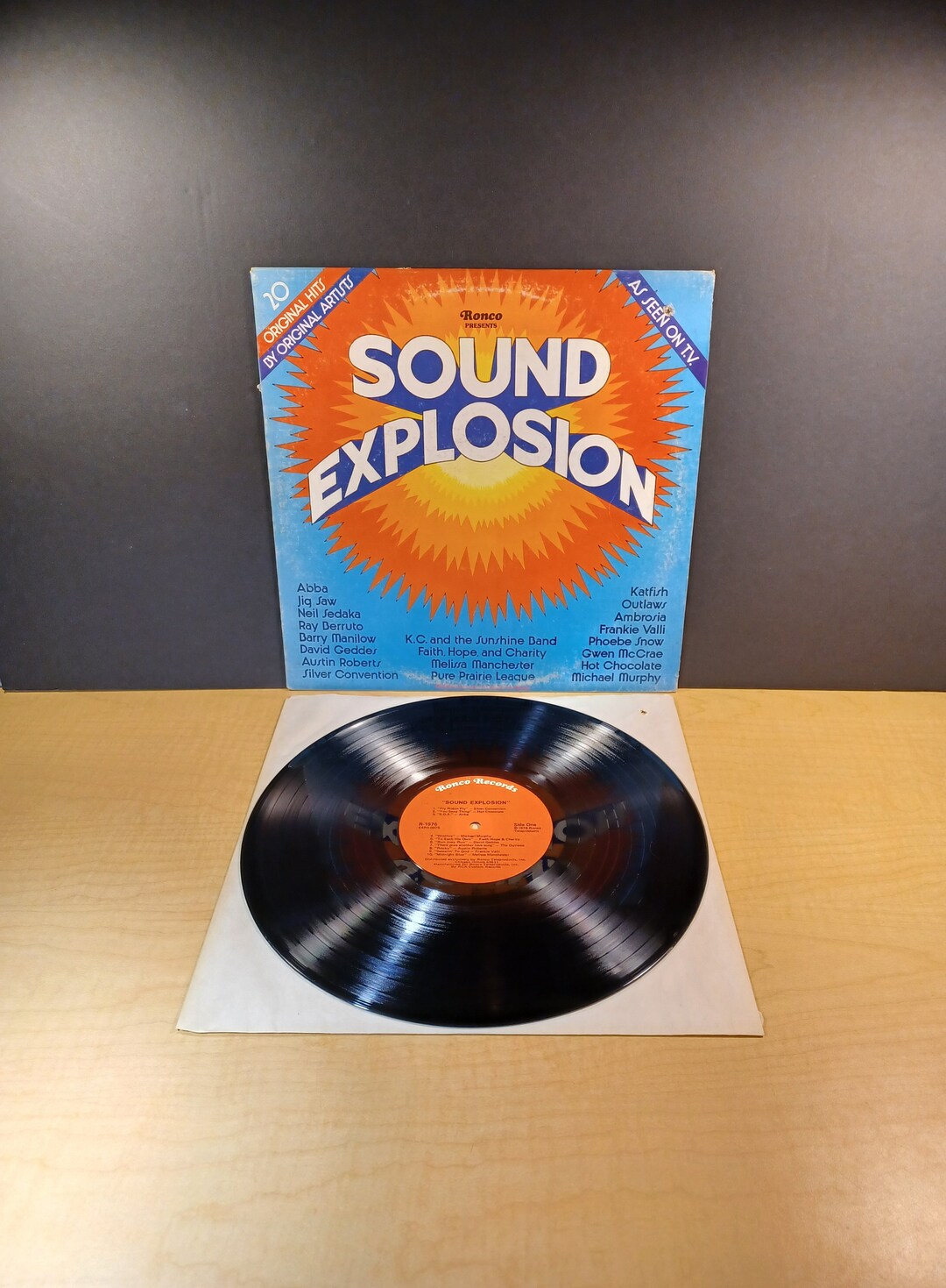 Sound Explosion (ronco) 20 Original Hits, Vintage Vinyl Record Album Lp ...