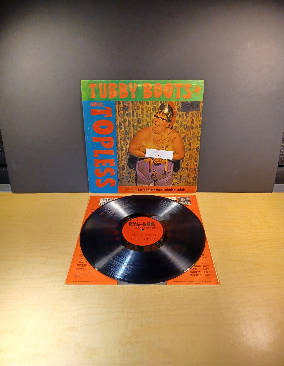 Tubby Boots Goes Topless *autographed* Vintage Vinyl Record Album Lp ...