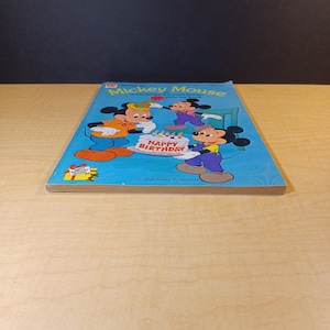 Walt Disney's, Mickey Mouse Birthday, Coloring Book *rare Uncolored ...