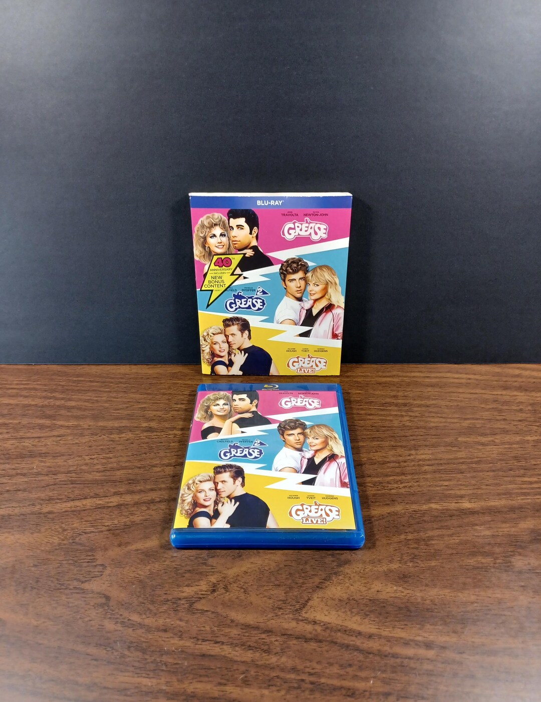 Grease: 3 Blu-ray Movie Collection With Slip Cover and Book (grease 1 ...