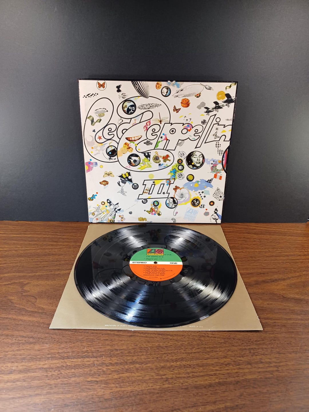 Led Zeppelin III working Wheel Vintage Vinyl Record Album Lp, 1973 - Etsy