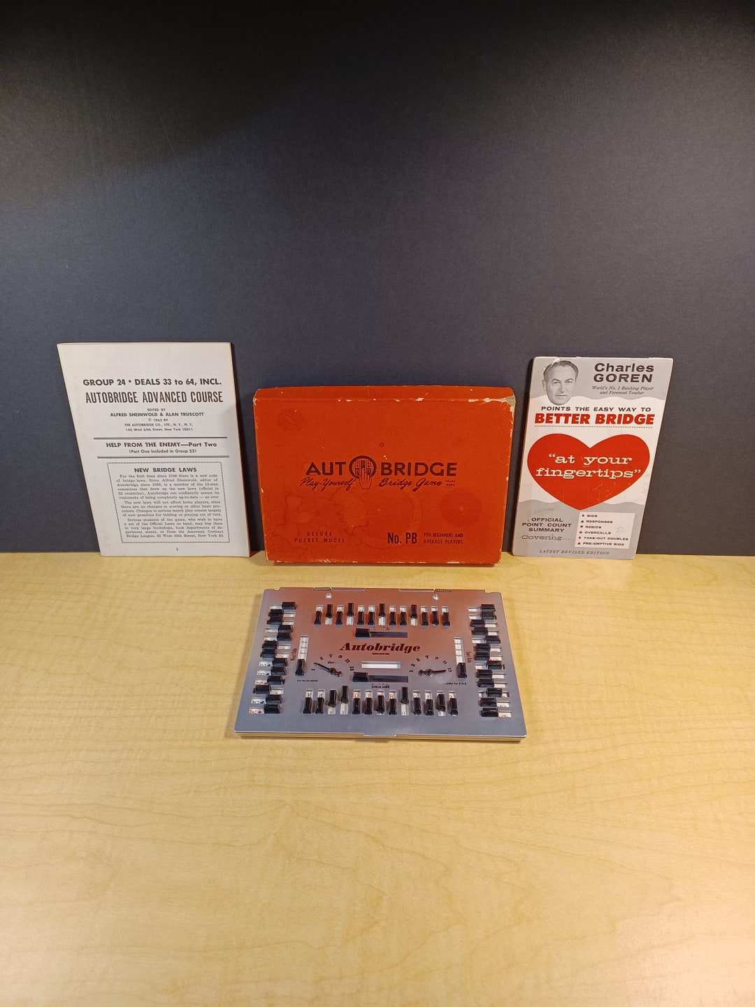 Vintage Auto Bridge Deluxe Pocket Model With Box, Cards, Book and Extra ...