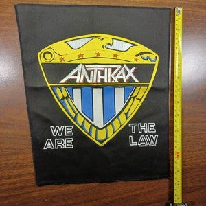 Anthrax Vintage Back Patch, 1988 - Etsy