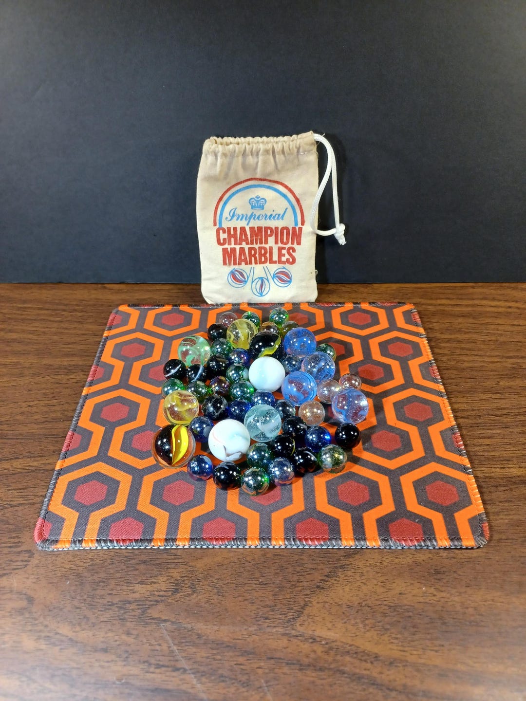 Imperial Champion Marbles, 45 Marbles and Pouch, 1960s - Etsy