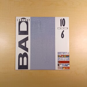 Bad Company: 10 From 6 (greatest Hits) Vintage Vinyl Record Album Lp ...