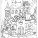 Lotte Forde Color the Castles Coloring Book 5 Page PDF Bundle 1 - Etsy