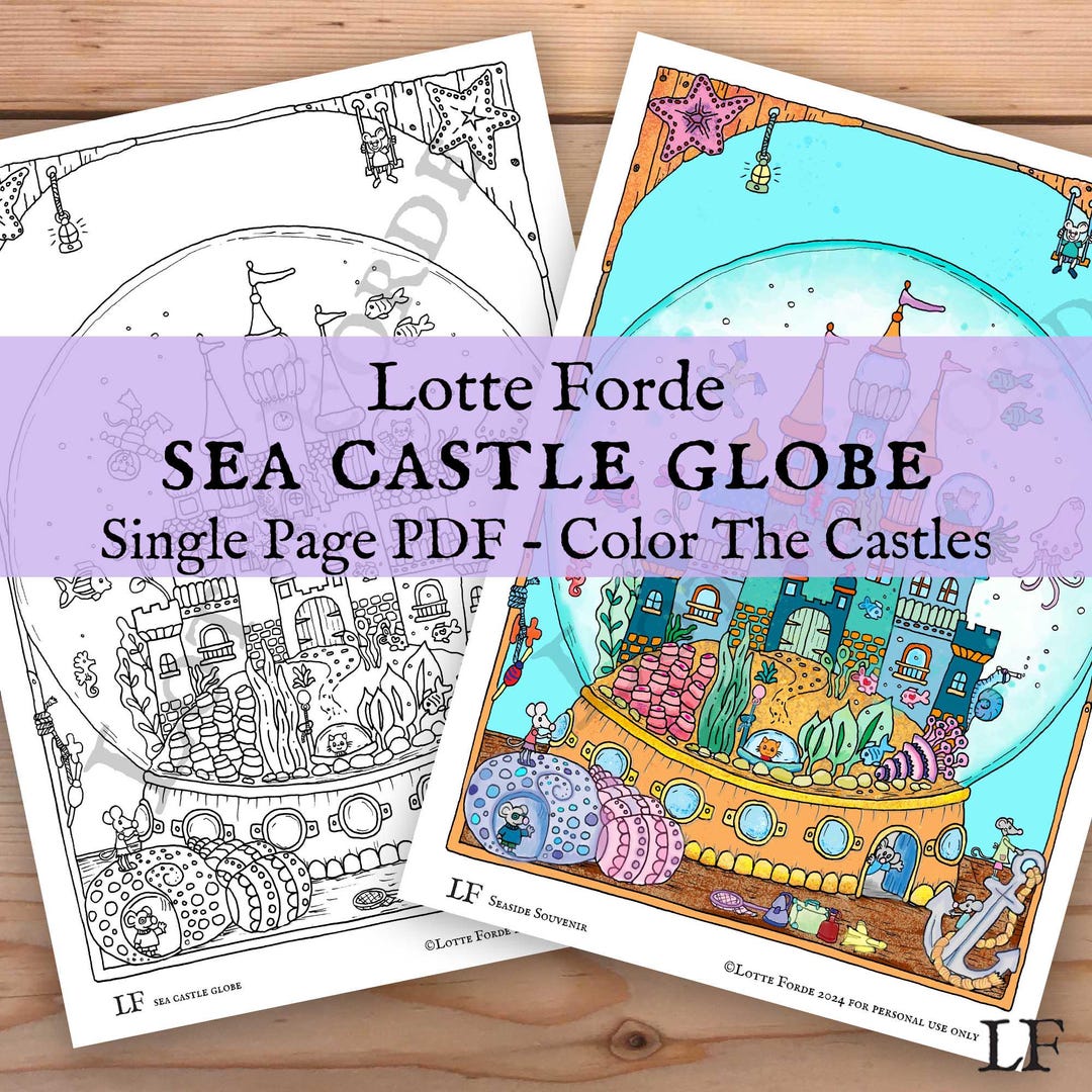 Lotte Forde - Sea Castle Globe - Page 7 From My Coloring Book Color the ...