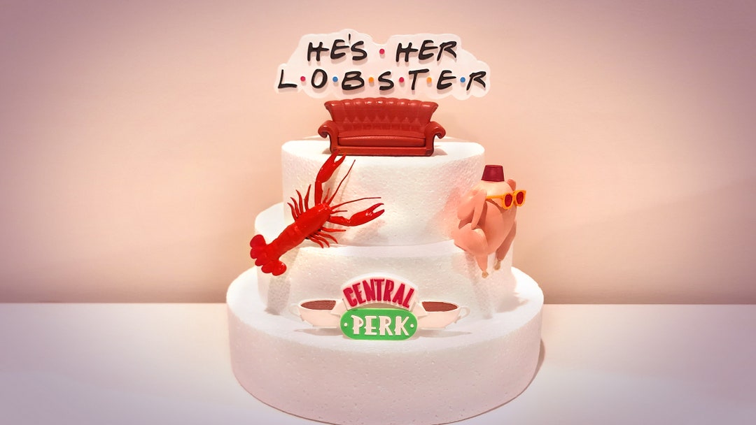 Friends Lobster Cake Toppers - Bridal Shower Toppers - Etsy Canada