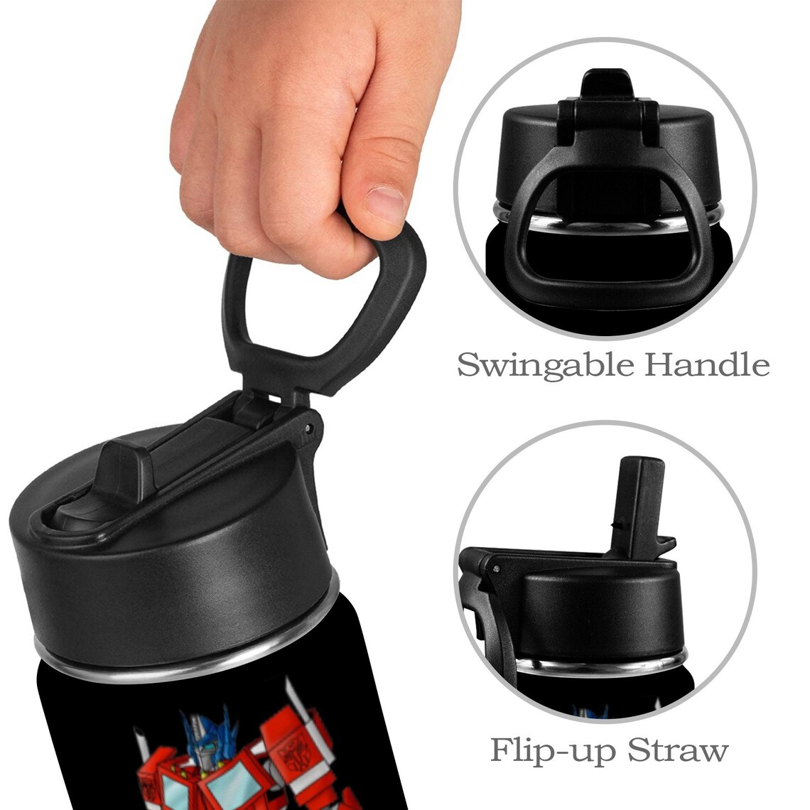 Optimus Prime Kids Water Bottle - Etsy