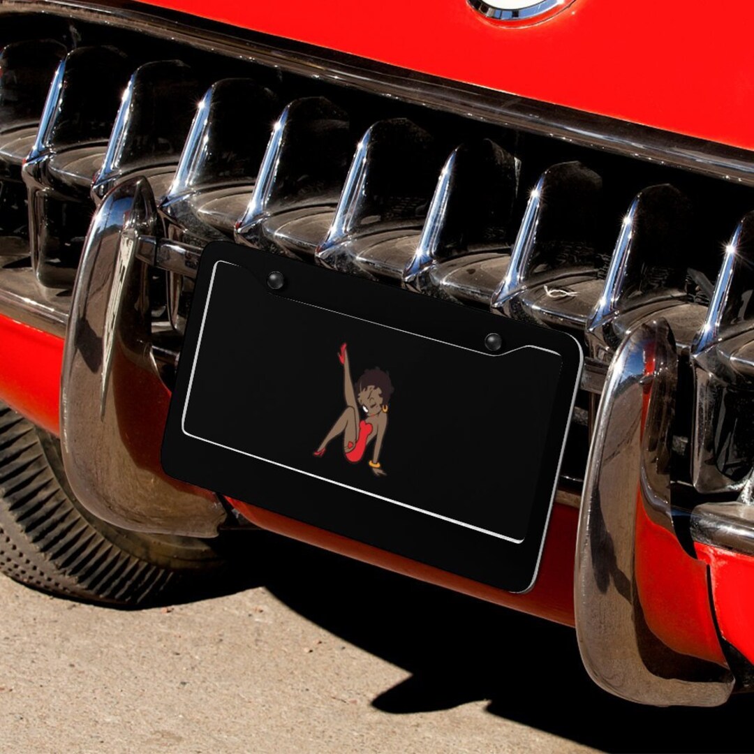 Betty Boop Black Car Licence Plate Travelling Sexy Gifts for Her - Etsy