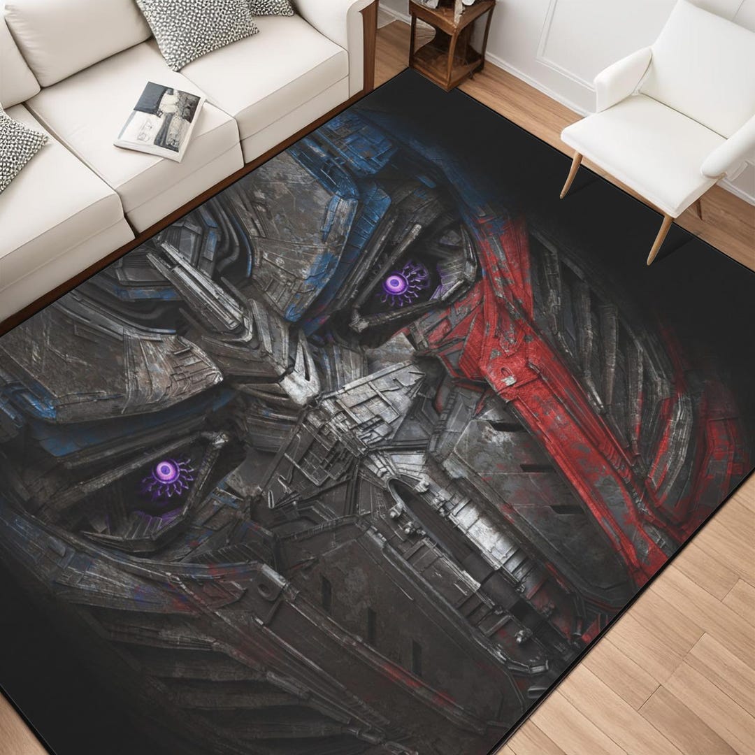 Optimus Prime Area Rug Big Transformers Home Decoration Gifts for Him ...