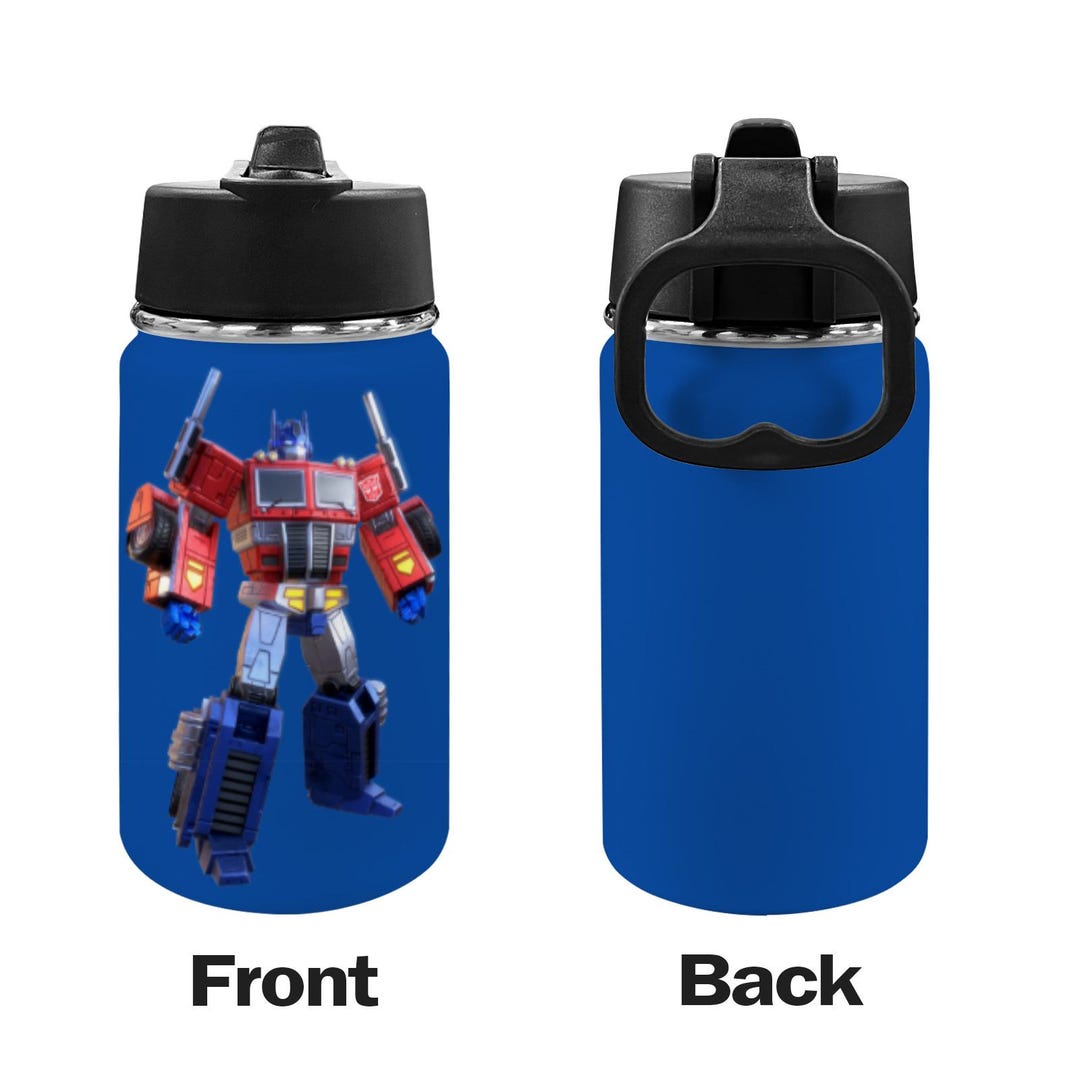 Optimus Prime Kids Water Bottle - Etsy