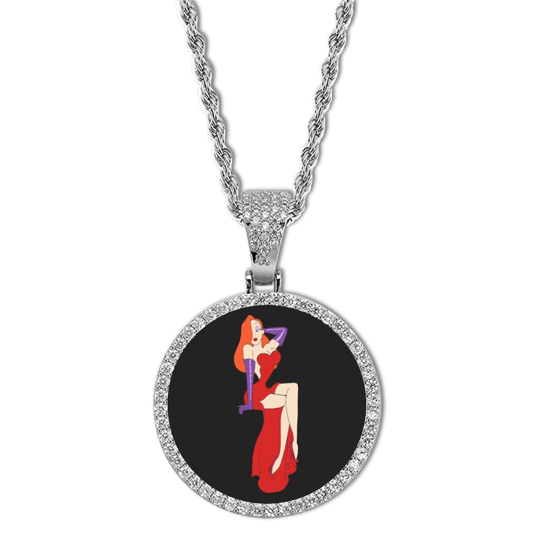 Jessica Rabbit Necklace Pendant Rope Chain Birthday Gifts for Her ...