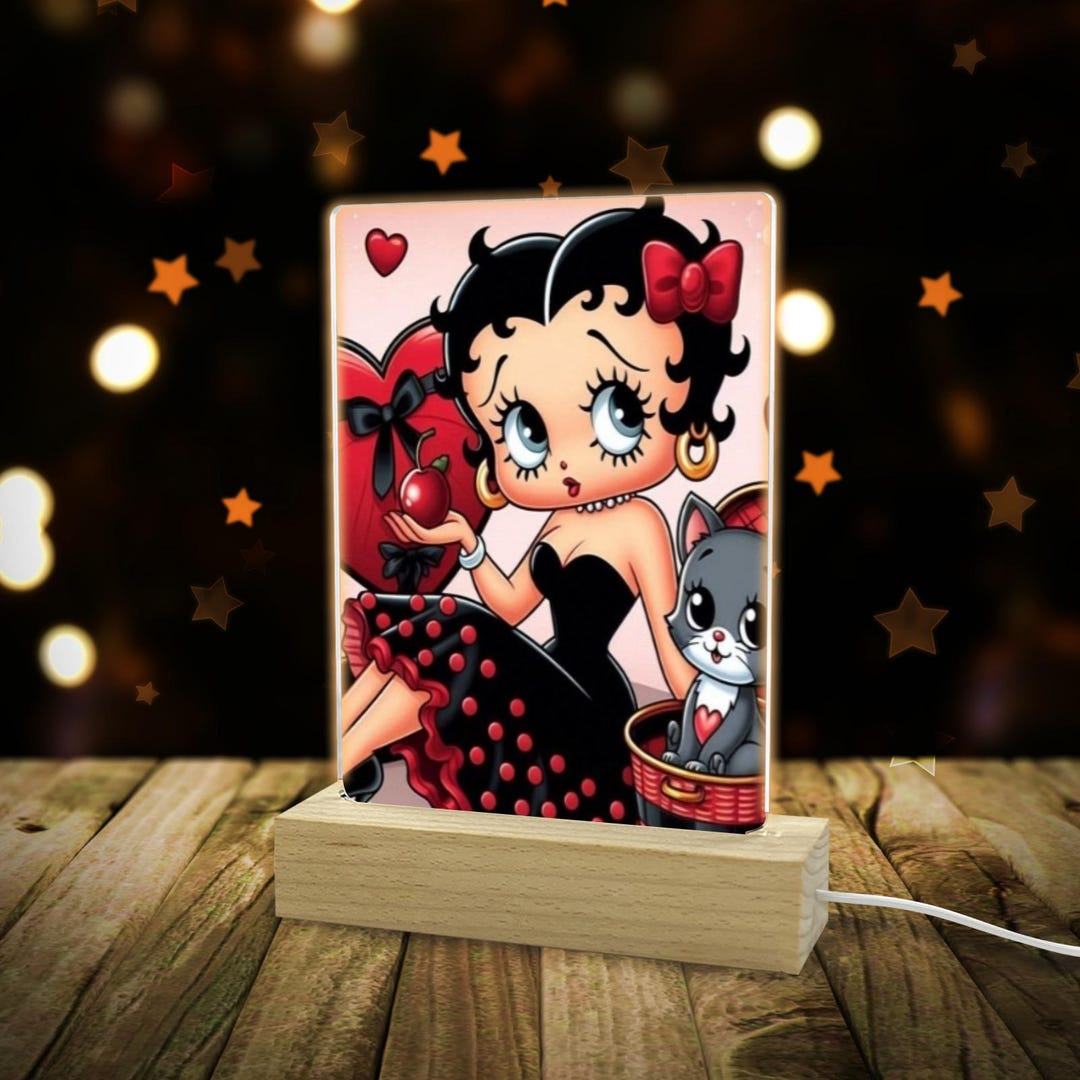 Betty Boop Acrylic Photo Frame Light Colorful - Etsy