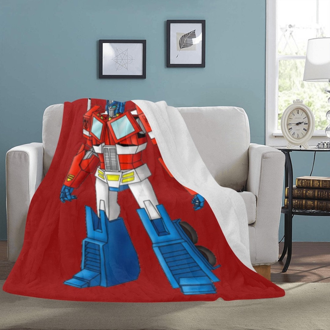 Optimus Prime Transformers Blanket Fleece Halloween Home Decoration ...
