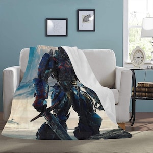 Optimus Prime Transformers Blanket Fleece Halloween Home Decoration ...