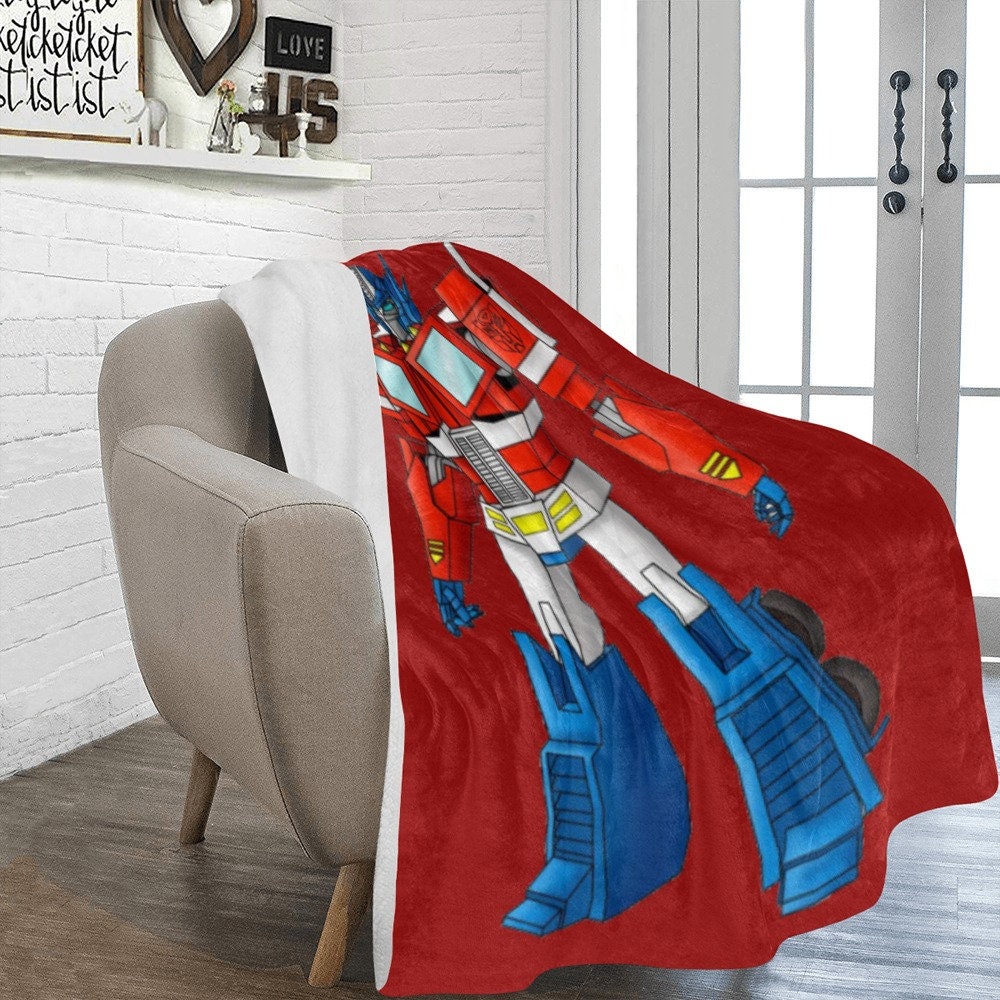 Optimus Prime Transformers Blanket Fleece Halloween Home - Etsy