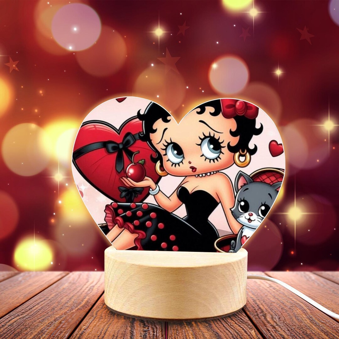 Betty Boop Acrylic Photo Frame Light Colorful Valentines Day Gift - Etsy