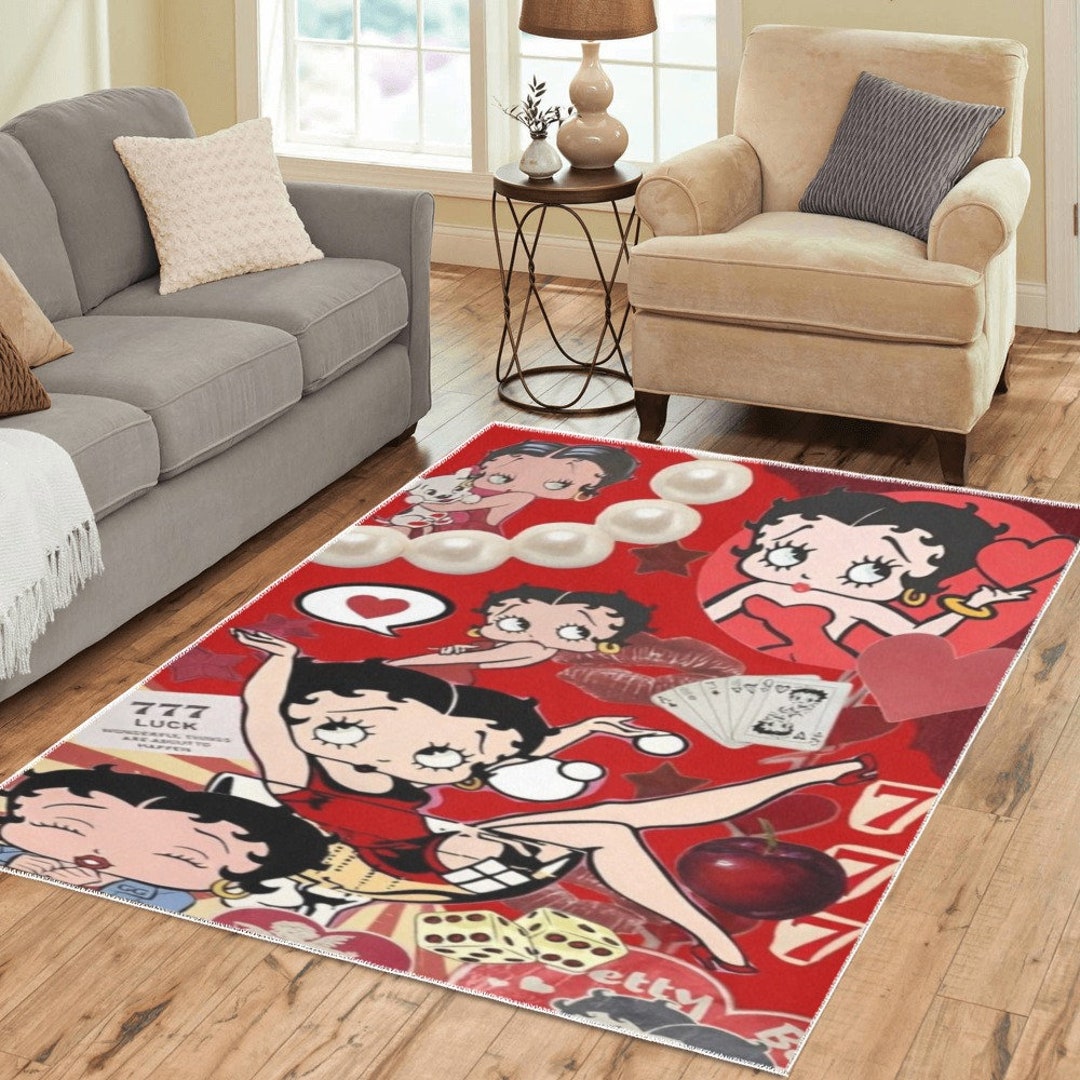 Betty Boop Area Rug Big Betty Boop Home Decoration Gifts for Her - Etsy