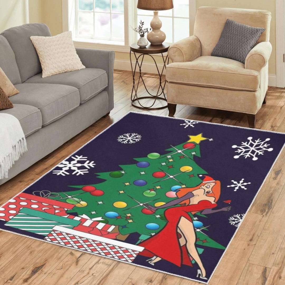 Santa Jessica Rabbit Area Rug Big Home Decoration Gifts for Her - Etsy