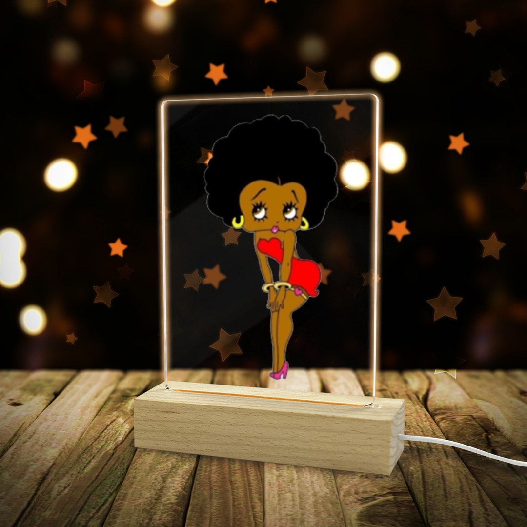 Betty Boop Black Led Photo Frame - Etsy