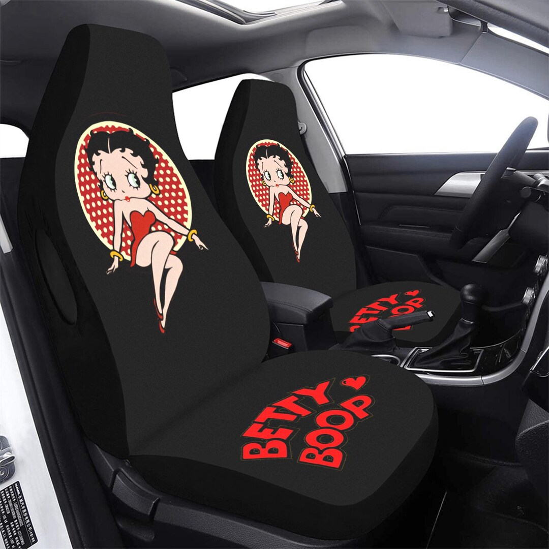 Betty Boop Car Seat Cover – Custom Front Seat Cover 32.68"x21.65 ...
