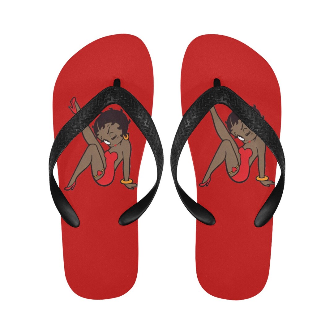 Betty Boop Afro American Flip Flops Unisex - Etsy