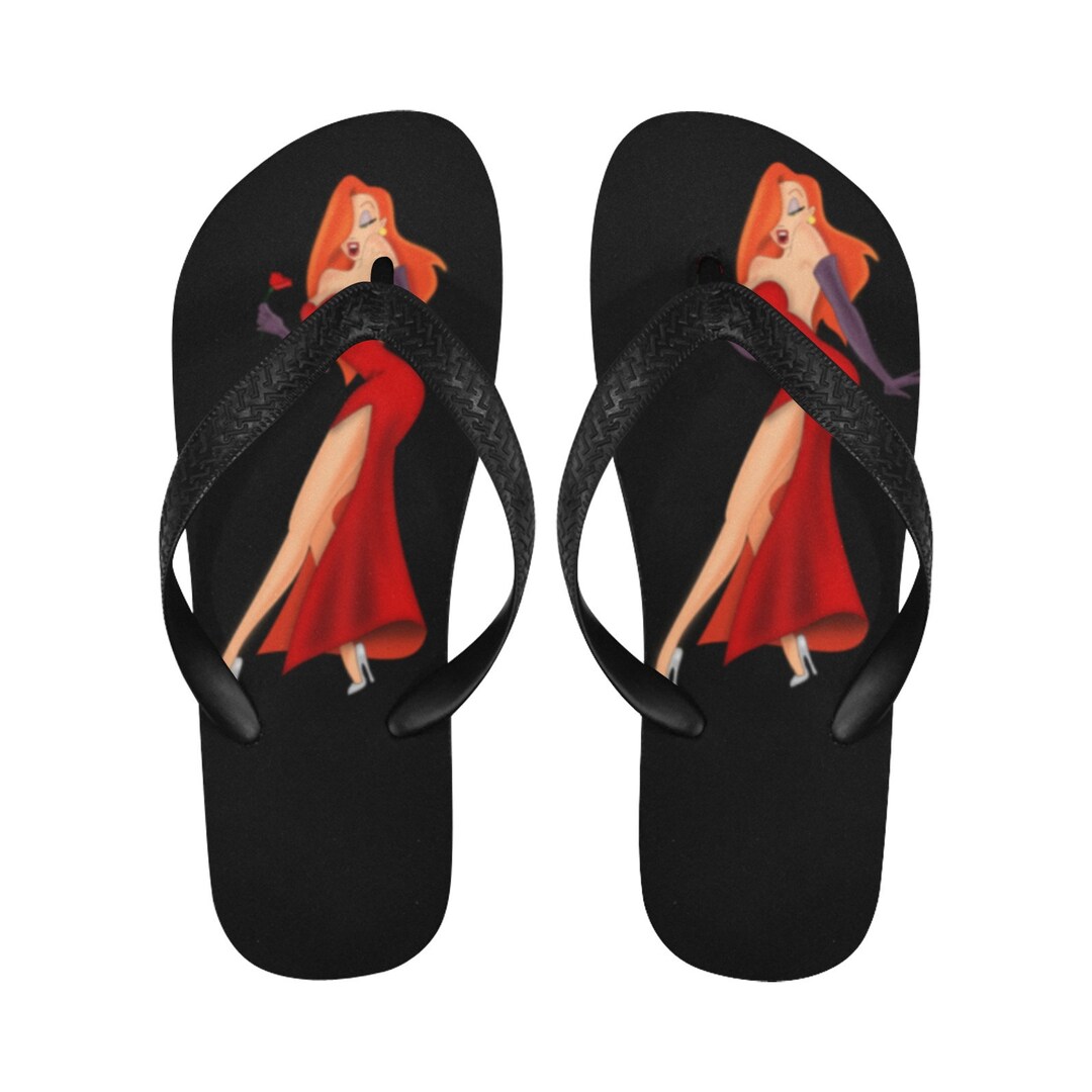 Jessica Rabbit Flip Flops Unisex - Etsy