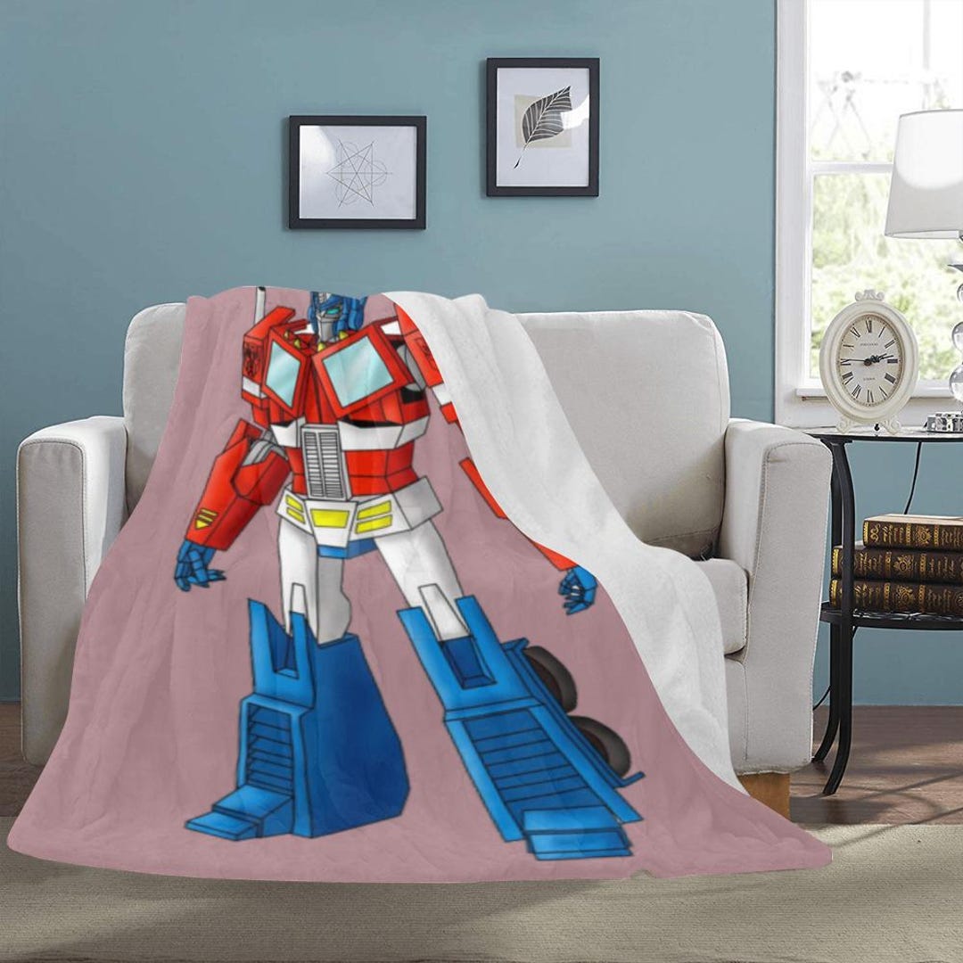 Optimus Prime Transformers Blanket Fleece Halloween Home Decoration ...