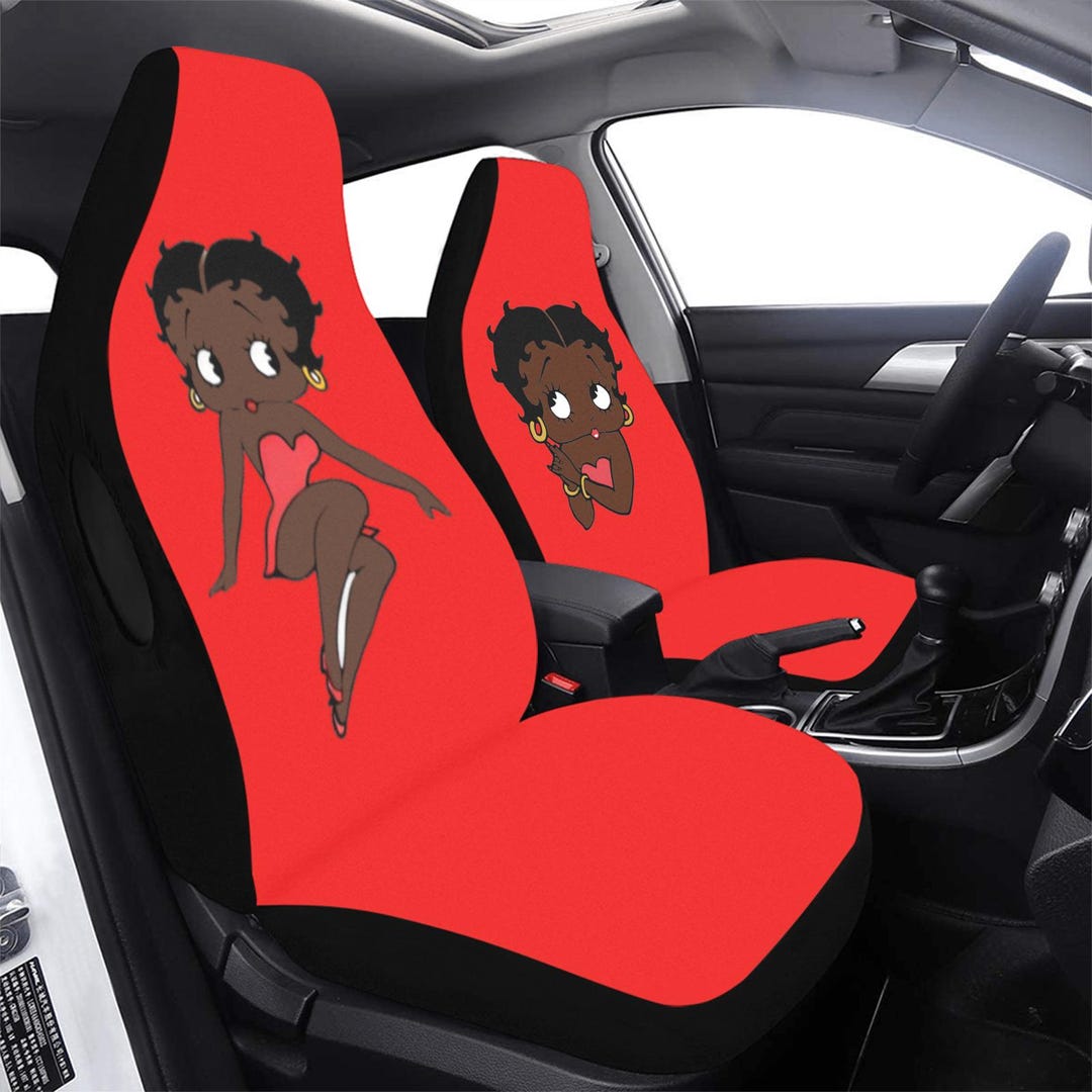 Black Betty Boop Car Seat Cover – Custom Front Seat Cover 32.68"x21.65 ...