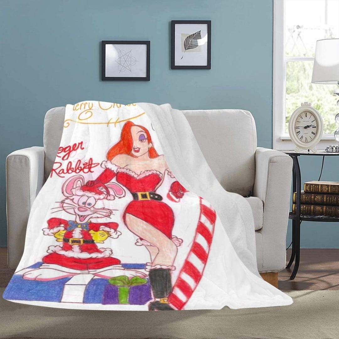 Jessica Rabbit Blanket Fleece Christmas Halloween Home Decoration ...