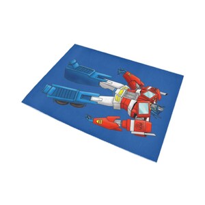 Optimus Prime Area Rug Big Transformers Home Decoration Gifts for Him ...