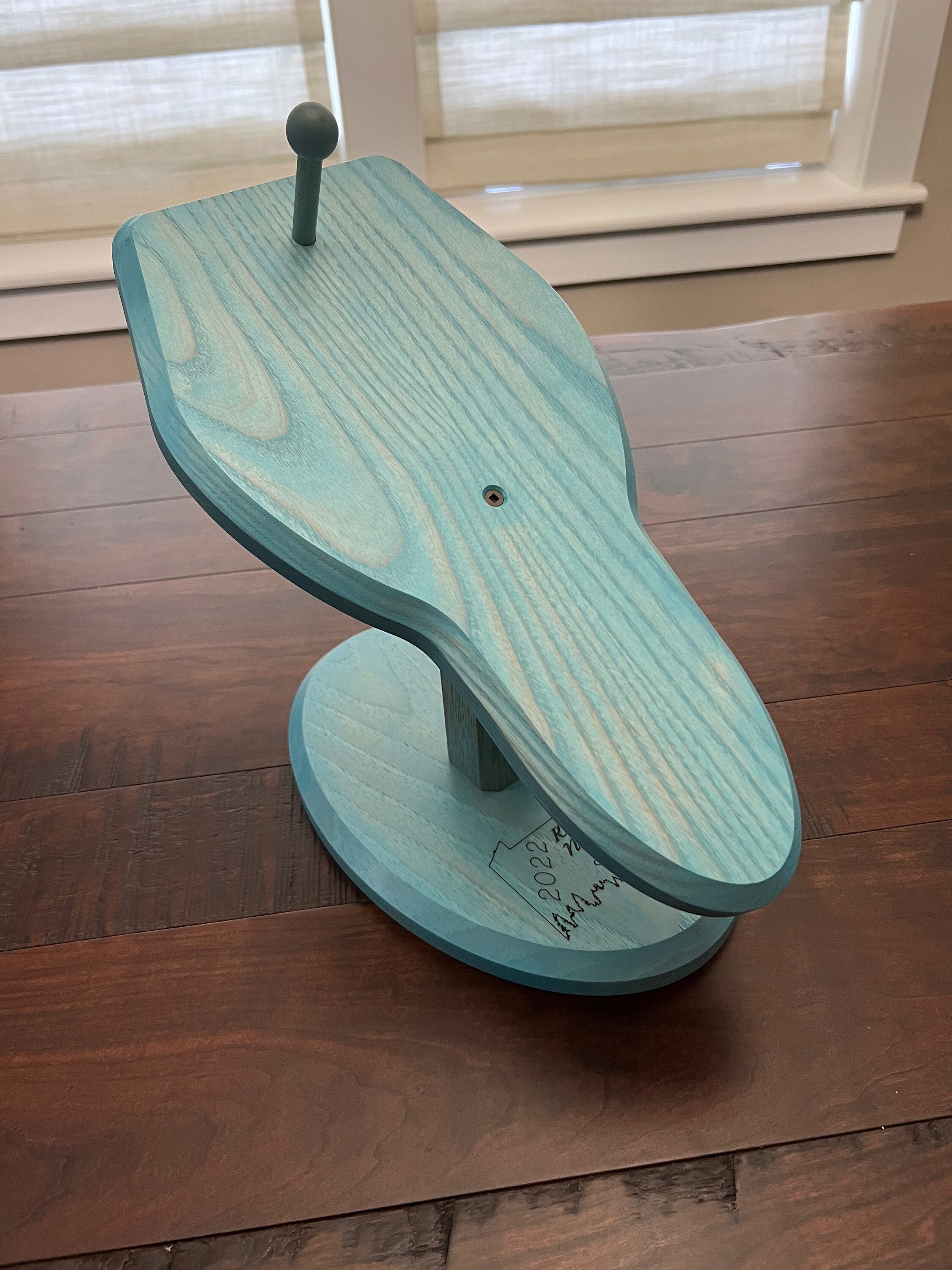 European Skull Mount Plaque From Solid Hardwood (not Pine) With Teal ...