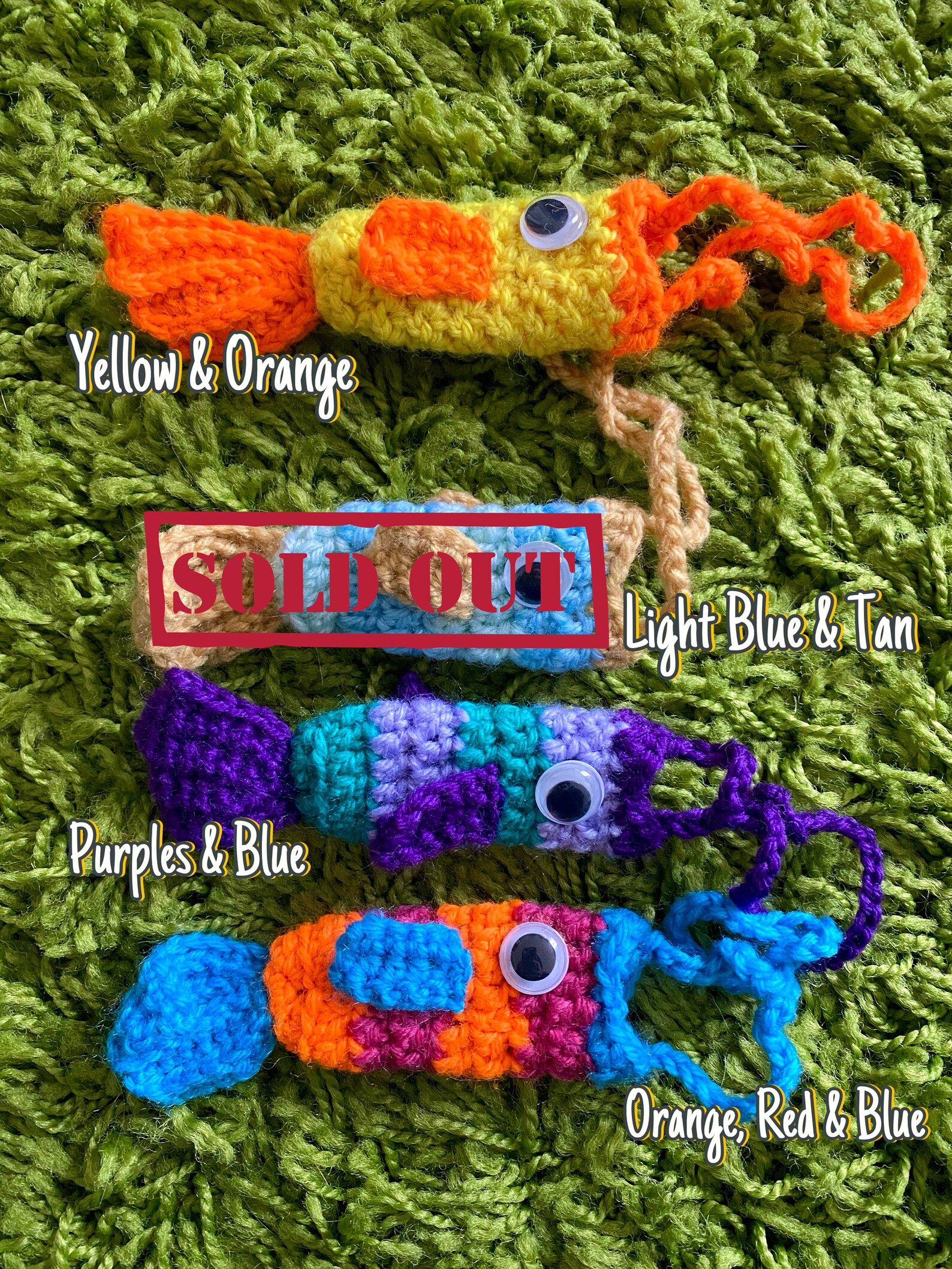 Handmade Crochet Kitsch Fish Bag Charm Chapstick Holder - Etsy