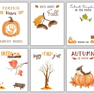 Fall/autumn Handprint Art Bundle, Fall Season, Handprint Craft, Autumn ...