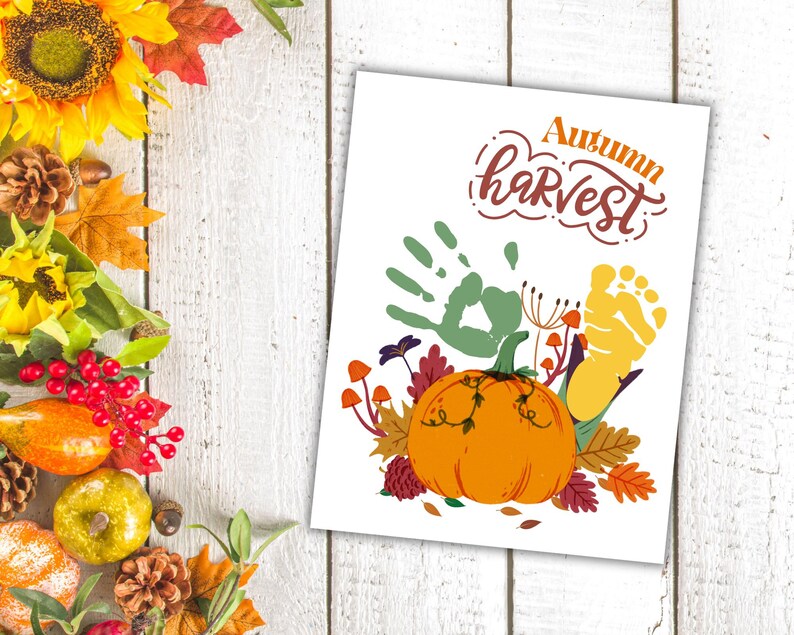 Fall Handprint Craft, Fall Season, Autumn Handprint Art, Back to School ...