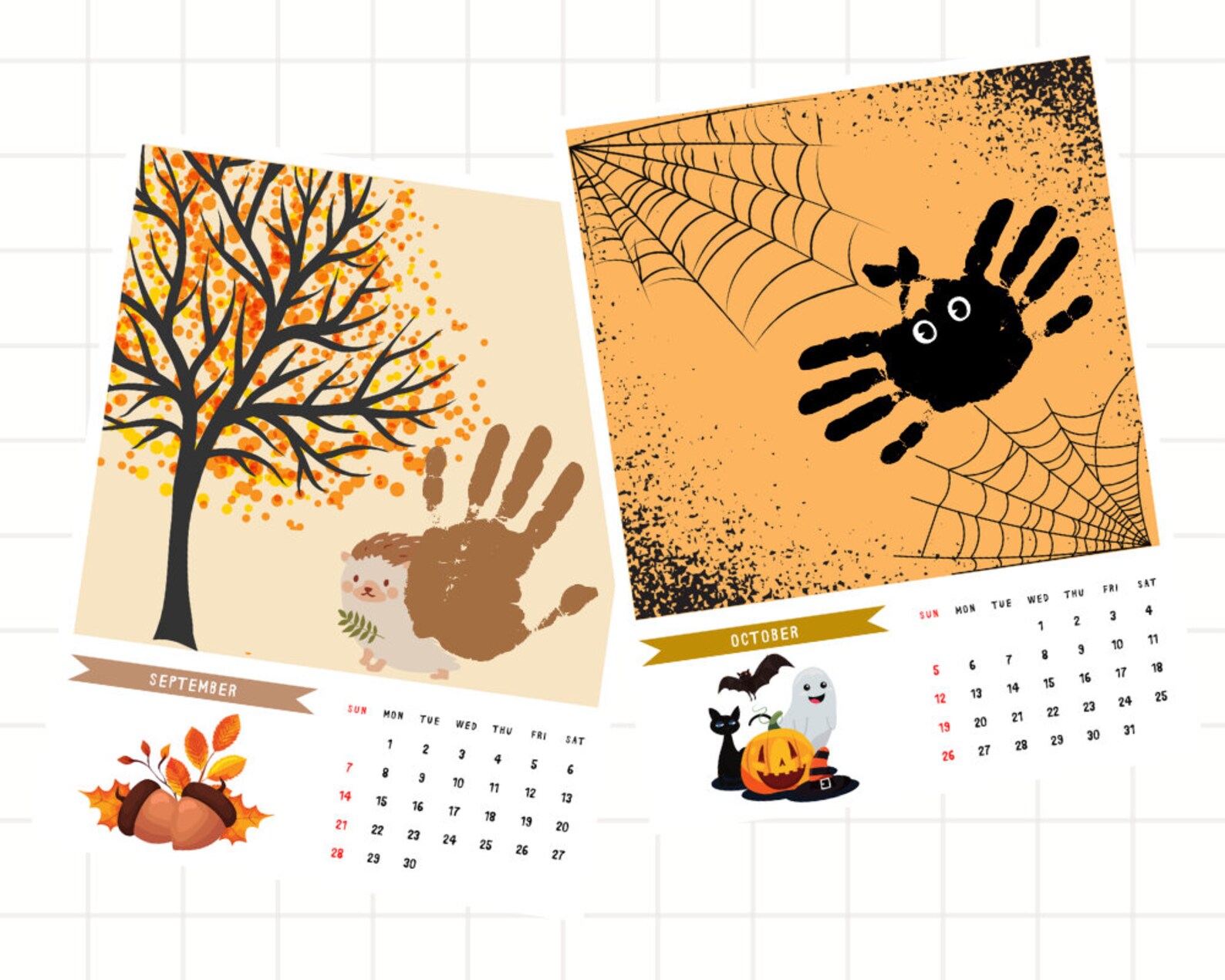 2025 DIY Handprint Calendar, Calendar Craft, Kids Activities Craft ...
