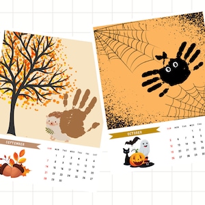 2025 DIY Handprint Calendar, Calendar Craft, Kids Activities Craft ...