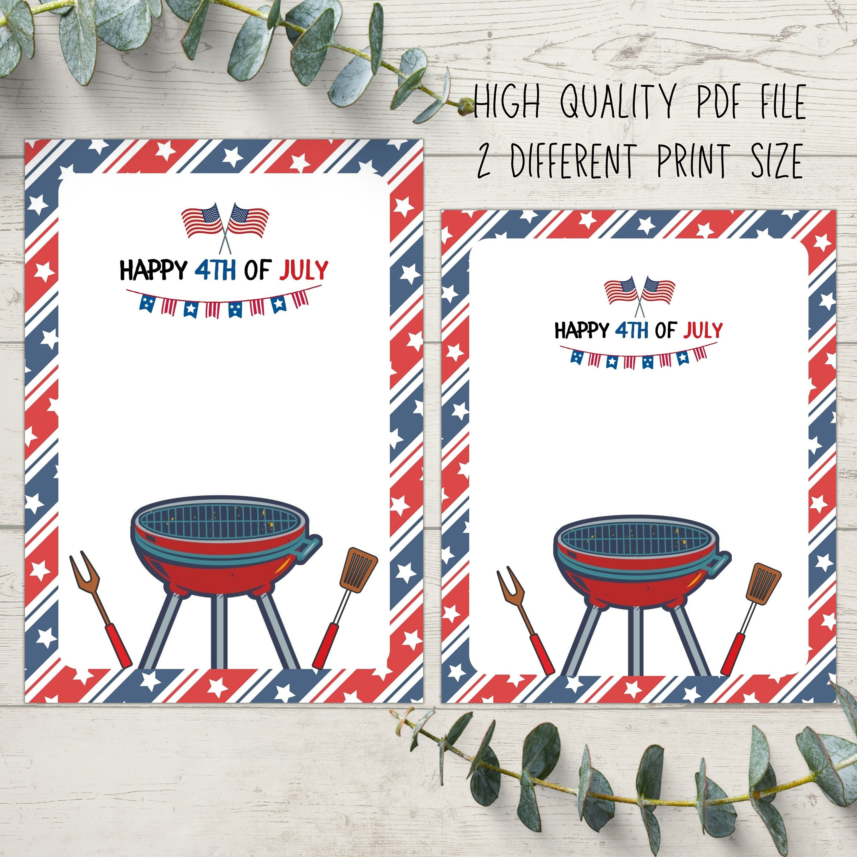 Grill Handprint Craft for Child Fourth of July Handprint Art - Etsy