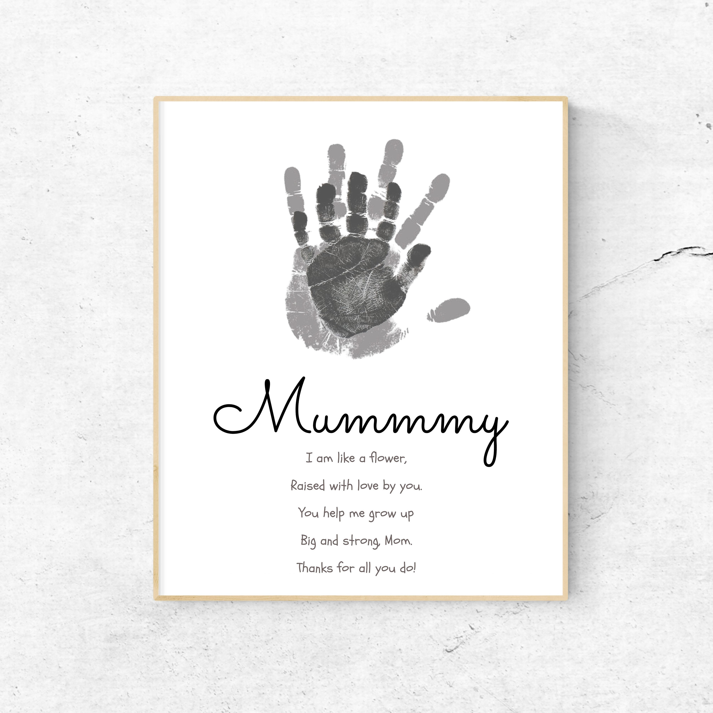 Mummy Handprint Poem, Baby Handprint Craft, Hand Art Craft, Mother's ...