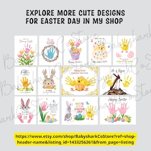 Easter Flower Poem Handprint Craft, Easter Handprint Craft, Baby ...