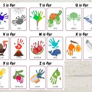 Alphabet Craft, Alphabet Recognition, Preschool Activity, DIY Handprint ...