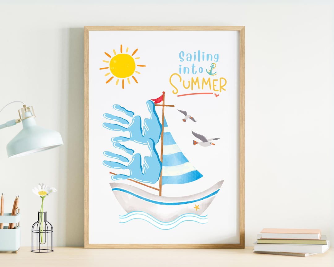 Sailing Into Summer, Summer Printable Craft for Kid, Summer Activity ...