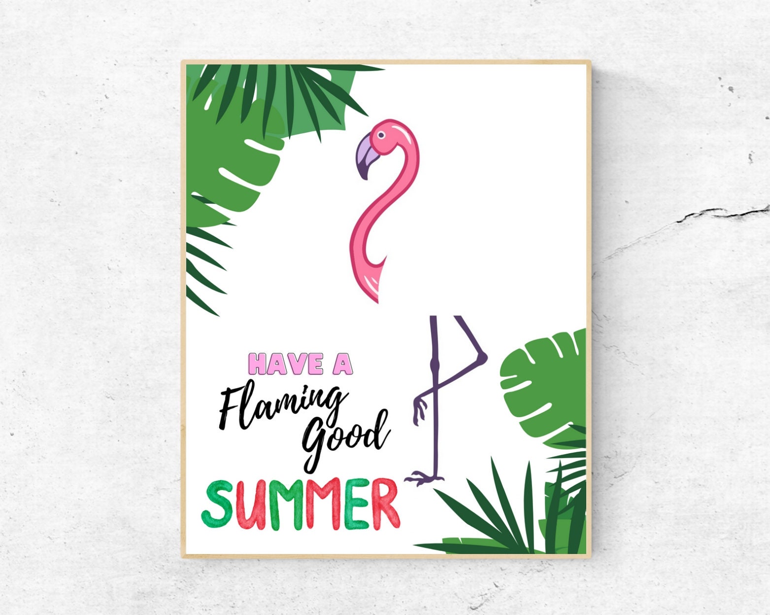 Have a Flamingood Summer Summer Printable Craft for Kid - Etsy