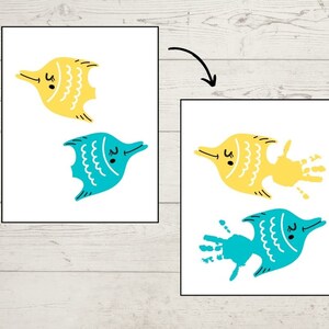 Sea Animals Handprint Craft Bundle, Printable Summer Handprint ...