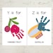 Alphabet Craft, Alphabet Recognition, Preschool Activity, DIY Handprint ...