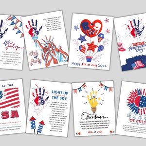 4th of July Poem Handprint, Flag Poem, 4th of July Independence Day ...