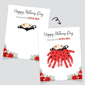 Lady Bug Happy Mothers Day Handprint, Happy Mothers Day From Your ...