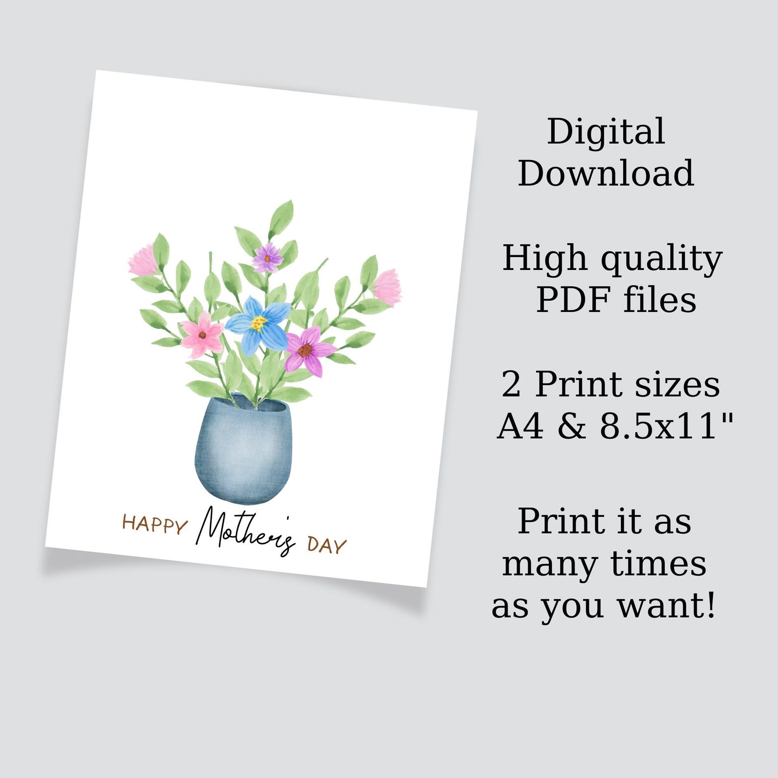 Mother's Day Flower Pot Handprint, Flower Handprint Art Craft, Mothers ...